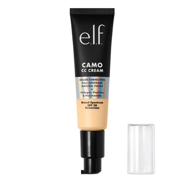ELF | Skincare | Elf Camo Cc Cream Fair 25 With Cool Peach Undertones ...